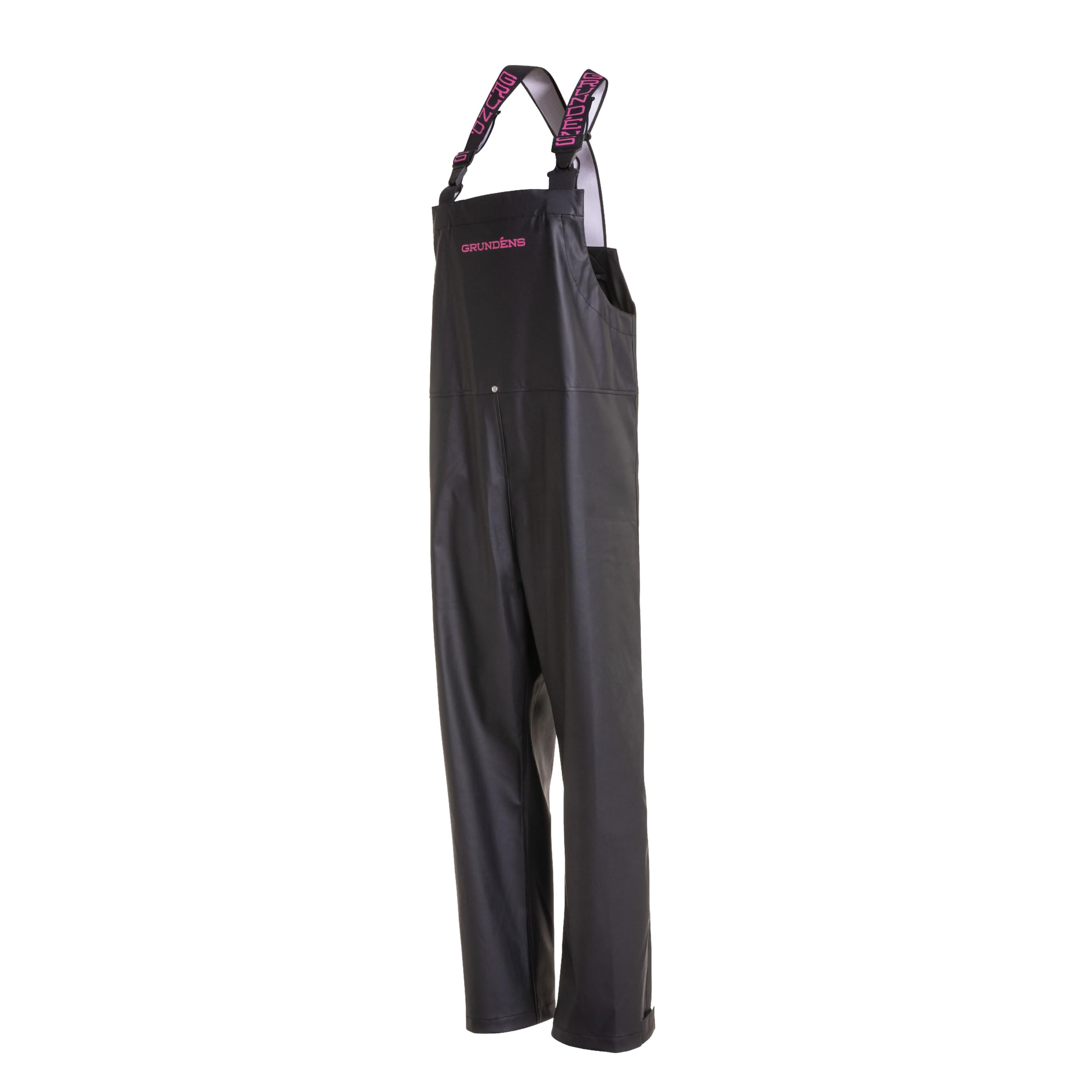 GrundΓ©ns Womenβs Neptune Commercial Fishing Bib Pants | Waterproof, Adjustable, Black, X-Small