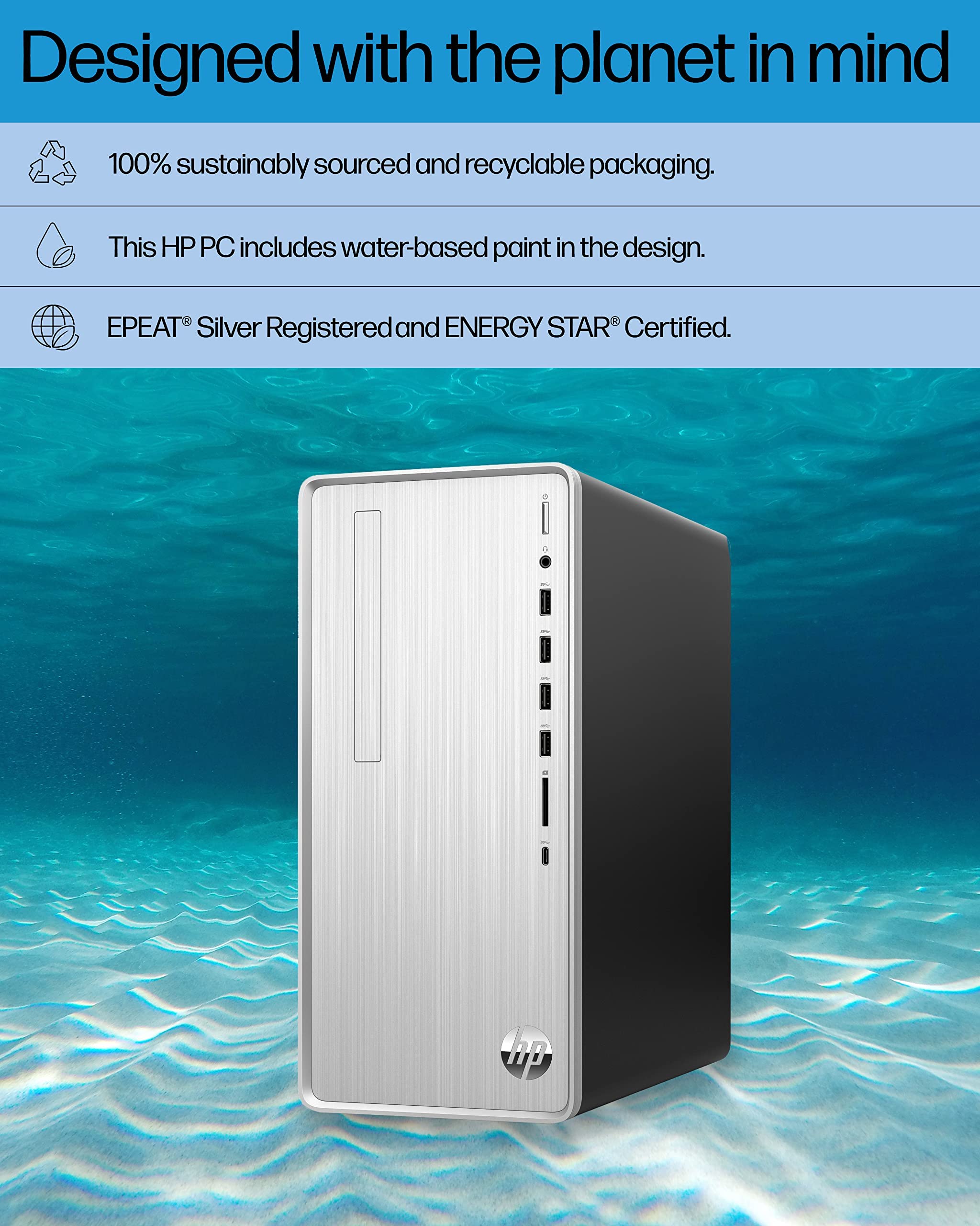 HP 2022 Newest Pavilion Desktop PC, AMD Ryzen 7 5700G, RTX 4090, 32GB RAM, 1TB SSD, 2TB HDD, AMD Radeon Graphics, Wi-Fi, Bluetooth, Keyboard and Mouse Combo, Windows 11, Bundle with JAWFOAL