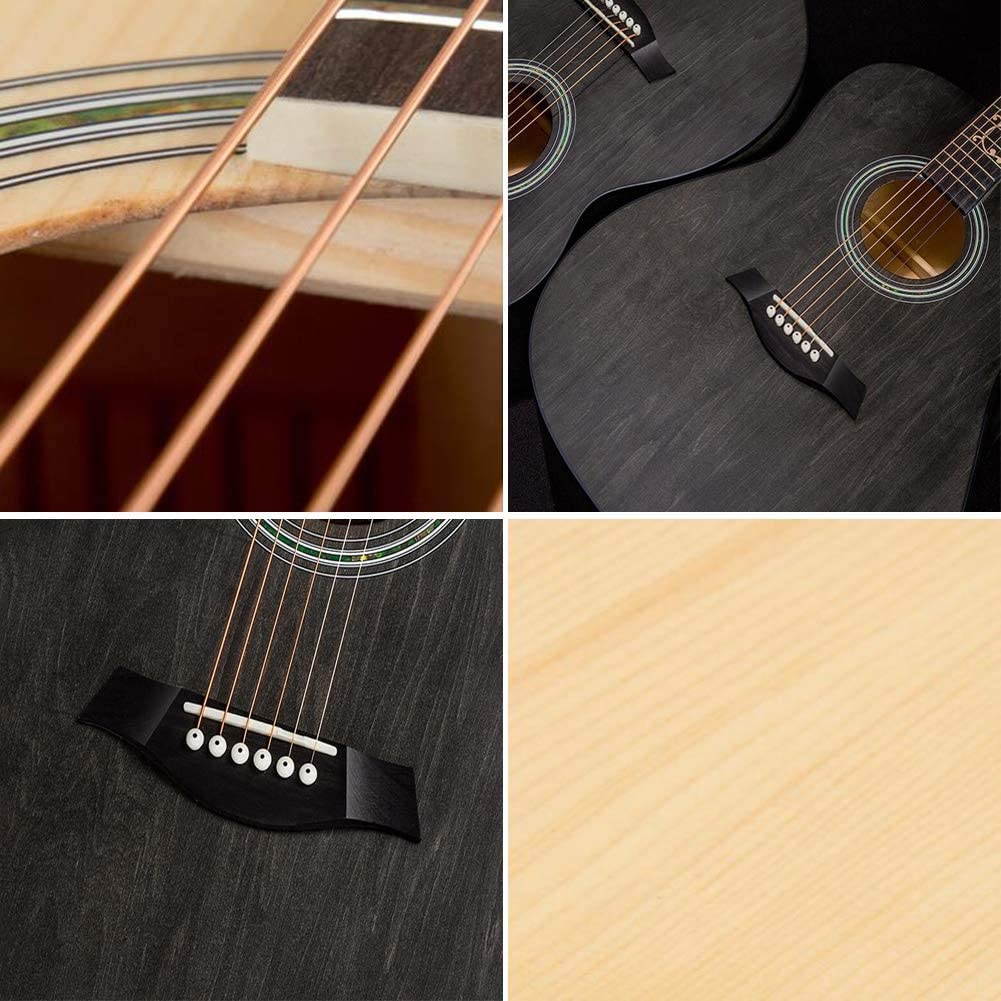 Guitar Kit, String Instrument Electronic Guitar Acoustic Guitar Beginner Classical Guitar Handmade Student Practice Adult Ballad Musical Instrument Spruce Wood Can Carry ( Color : Brown , Size : Long-