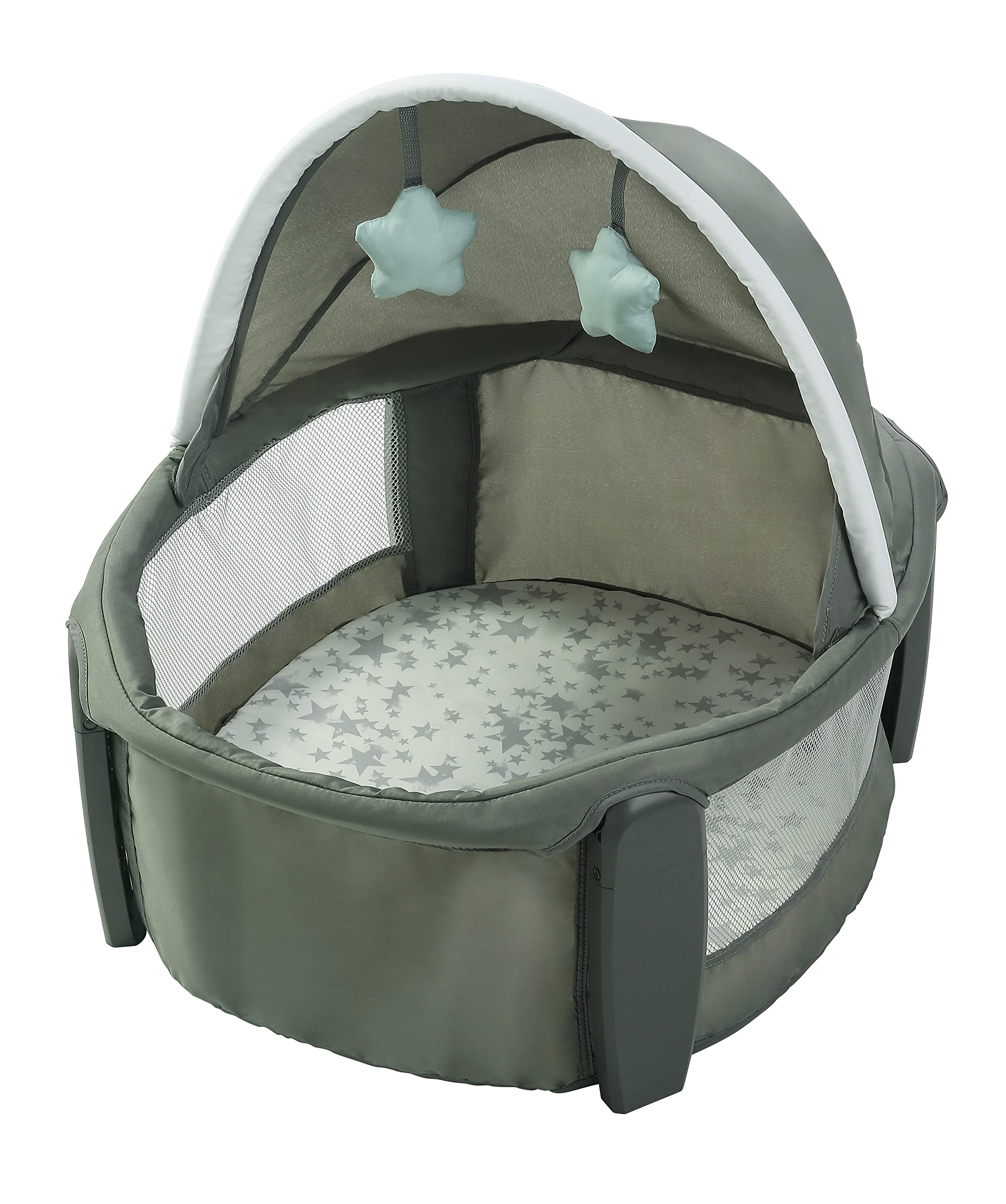 Graco Pack 'n Play Travel Dome Playard | Includes Travel Bassinet, Full-Size Infant Bassinet, and Diaper Changer, Oskar