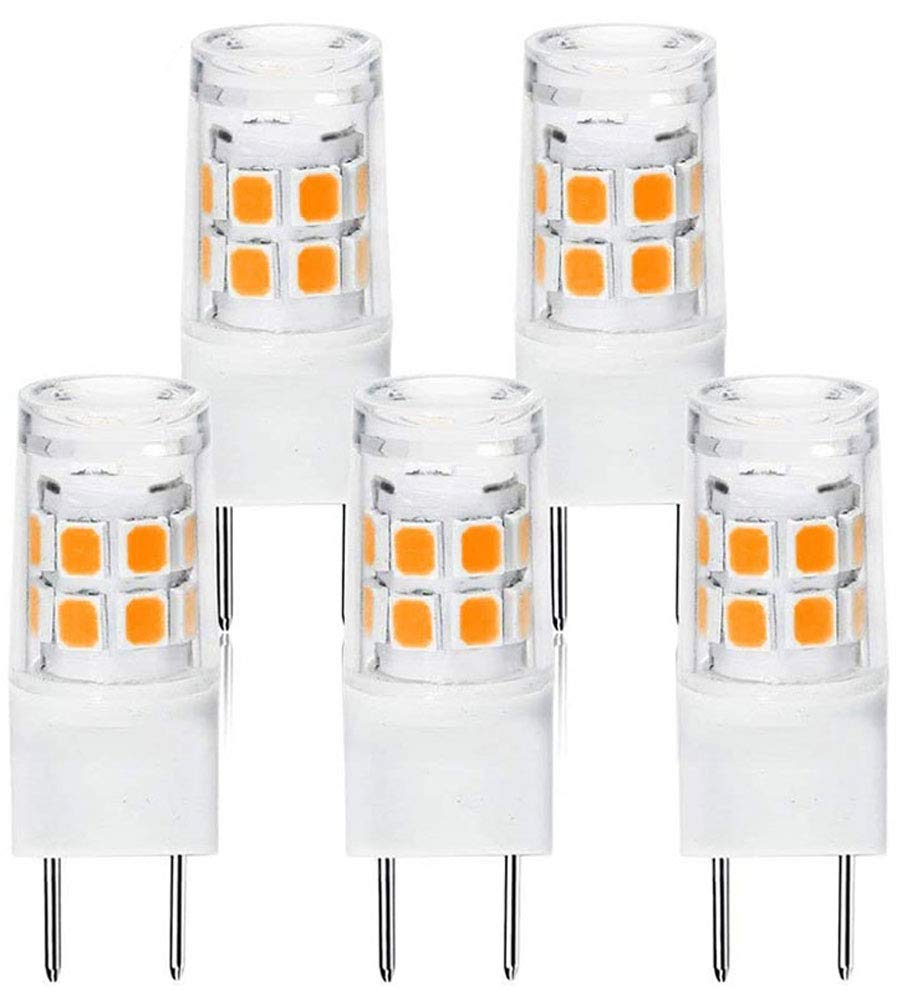 GE Microwave Oven Appliance Light Bulb WB36X10213W WB25X10019 25W 35W Equivalent, 5 Pack (Warm White 3000K)