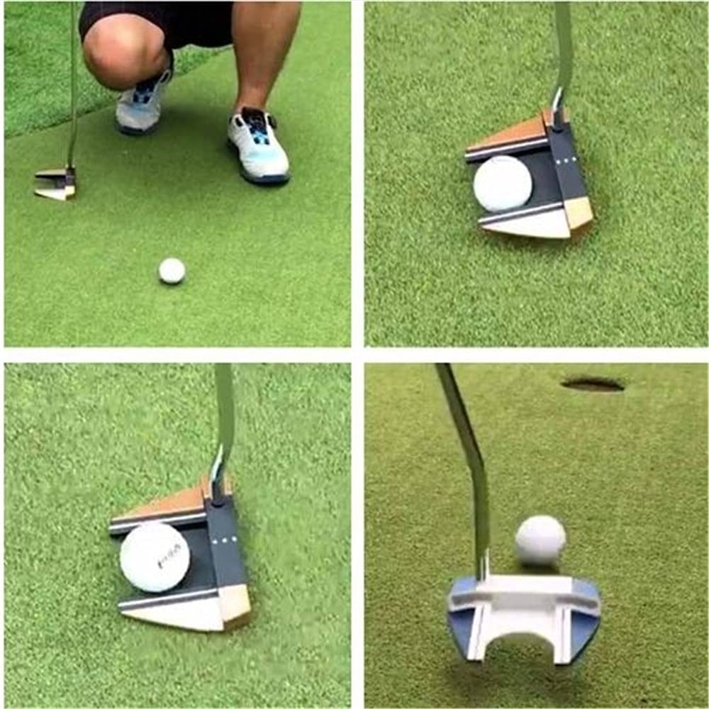 Golf Clubs CNC Integration Stainless Steel Shaft Golfing Traning Equipment Unisex Men Golf Putter Club Driving Irons (Blue)