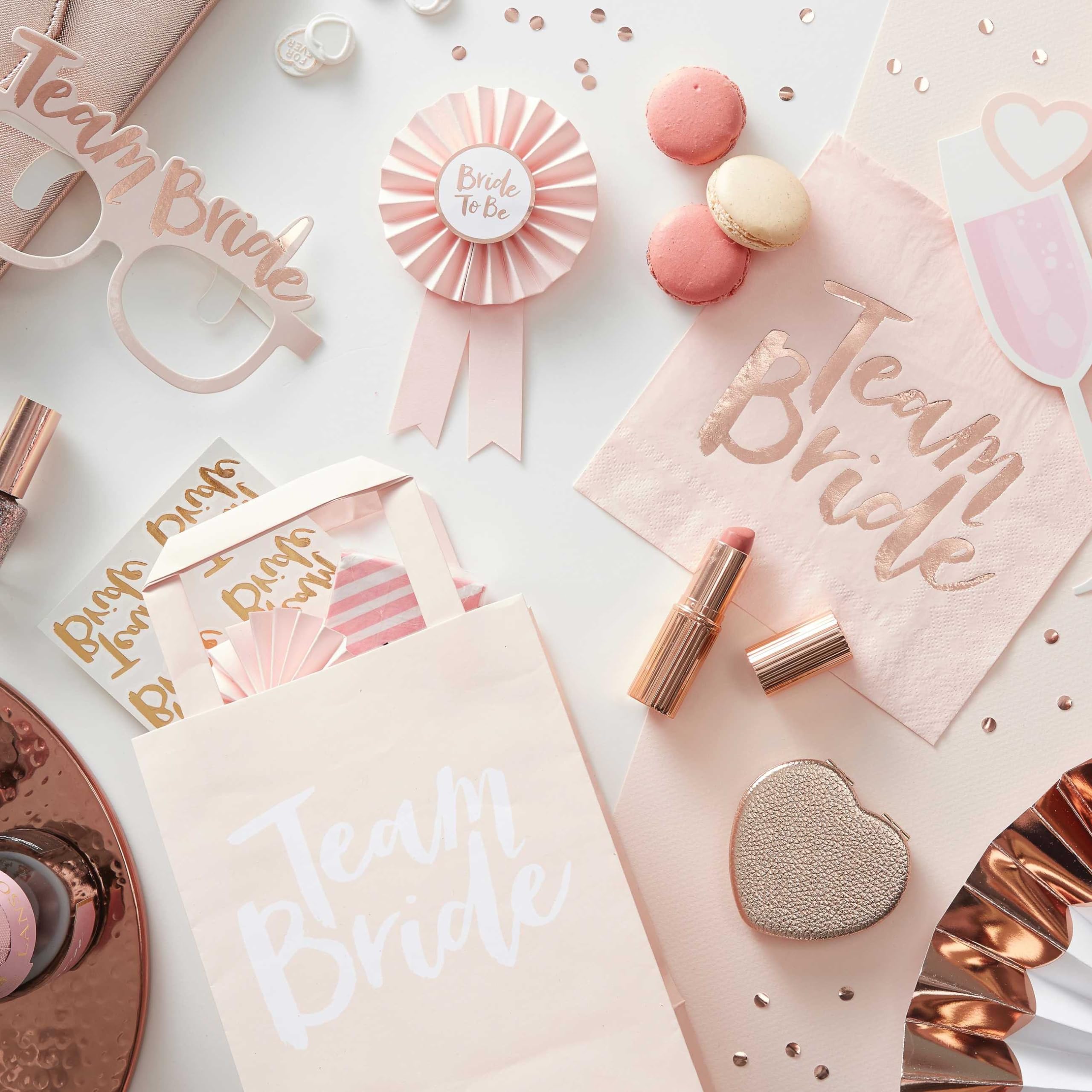 Ginger Ray Rose Gold Foiled Hen Party Table Scatter Confetti Team Bride