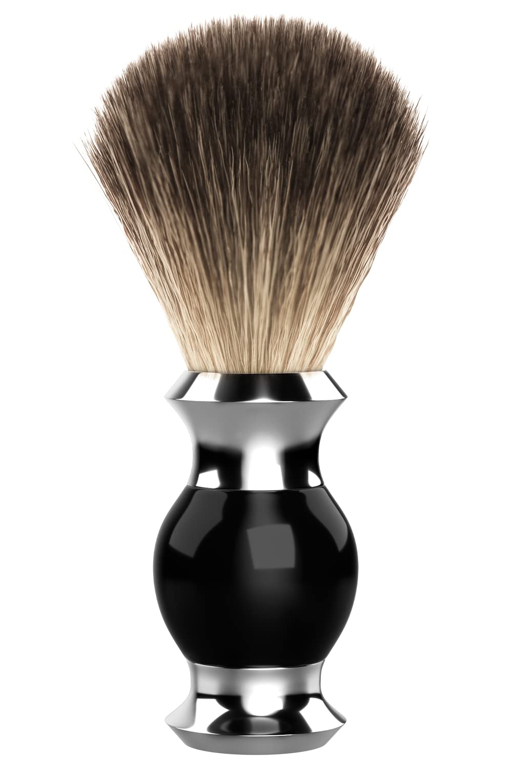 GRUTTI Shaving Brush Pure Badger Brush for Wet Shaving (Black)