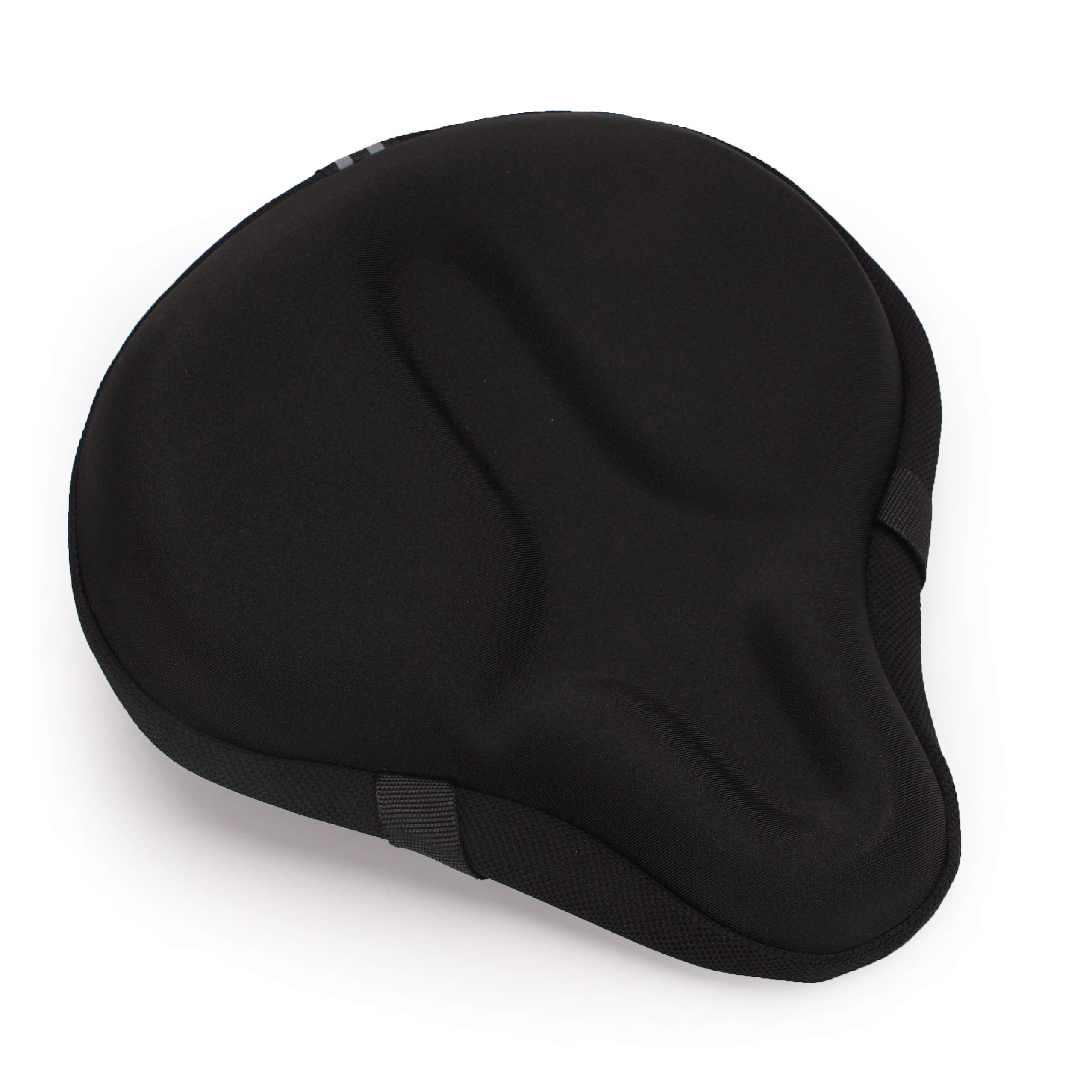 HENGHENG Bike Seat Cover Gel Memory, Oversize Soft Comfort Bike Seat Cushion, Fits Spin, Exercise, Stationary, Cruiser Bikes, Soft, Indoor Cycling, for Women Men Comfortable Bike Seat Cover