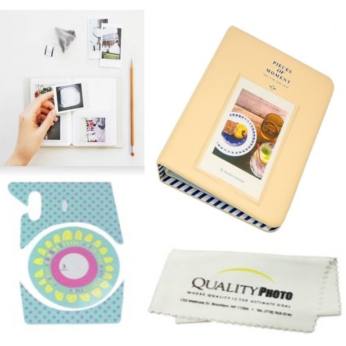 Fujifilm Instax Mini 9 Camera + 14 PC Instax Accessories kit Bundle, Includes; Instax Case + Album + Frames & Stickers + Lens Filters + More (Flamingo Pink)