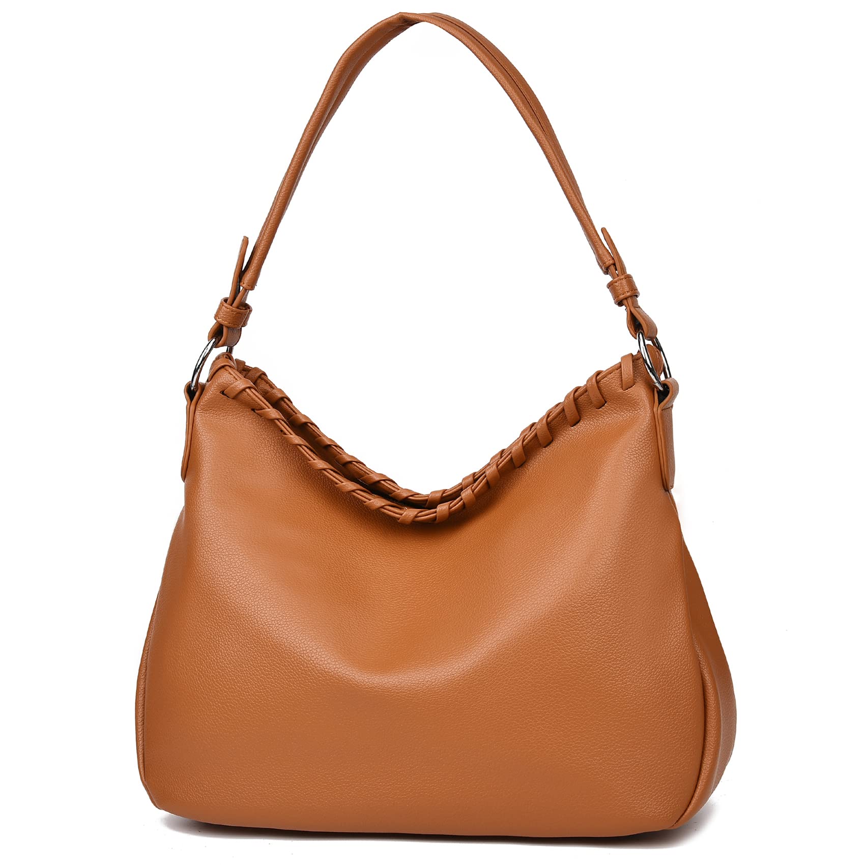 Hobo Bags for Women Soft Leather Tote Bag Simple Handbags and Purses Medium Size Shoulder Bag