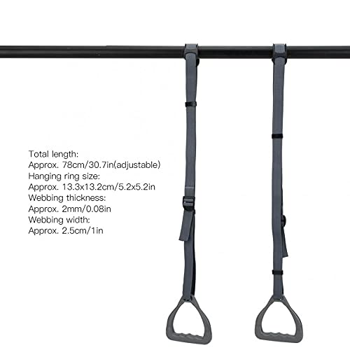 Gymnastics Ring Pull-up Hand Ring Fitness Gymnastic Rings Rope Climbing Wall Hanging Ring Kids Gymnastic Ring Physical Training Accessory Gym Ring