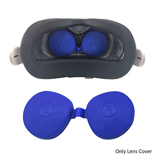 GEZICHTA VR Silicone Lens Protect Cover Dust Proof Cover for Oculus Quest 2 Accessories, Easy to Clean Protective Sleeve