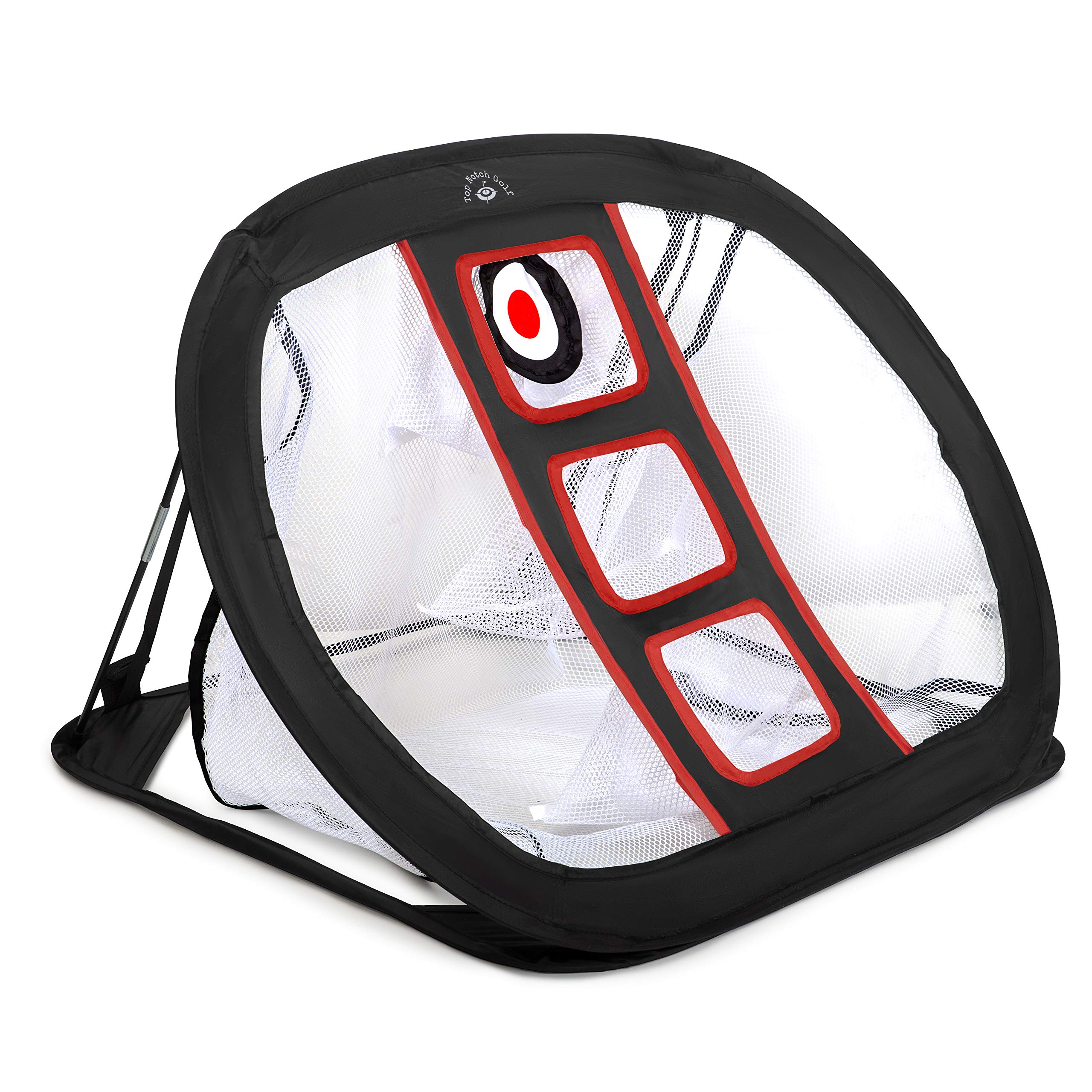 Golf Chipping Net with 12 Foam Practice Balls - Collapsible Golfing Target for Indoor/Outdoor Use - Portable Training Aid to Practice in Backyard or Office | Improve Accuracy and Challenge Friends