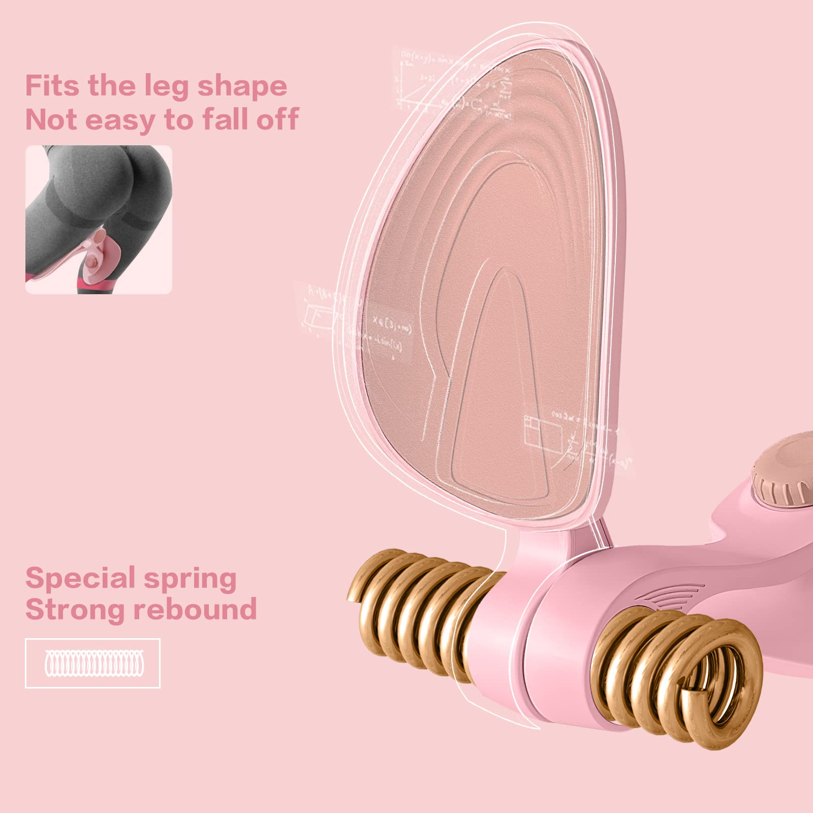 Jesonten Pelvic Muscle Exerciser,Kegel Exercises Device, Thigh Master ,Hip Trainer for Buttocks Correction, Inner Thigh Exerciser, Postpartum Pelvic Repair, Pink