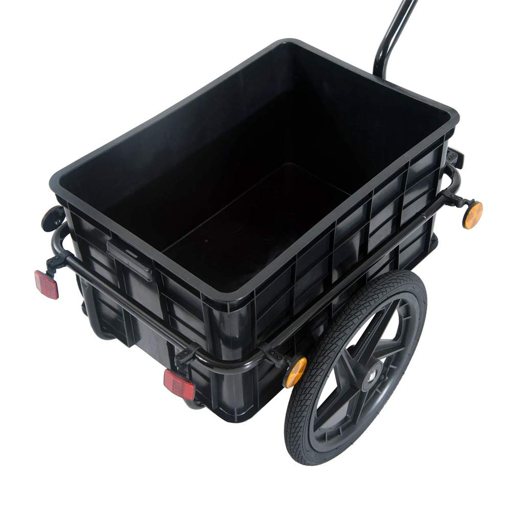 Hype Enclosed Bicycle Cargo Trailer, Black