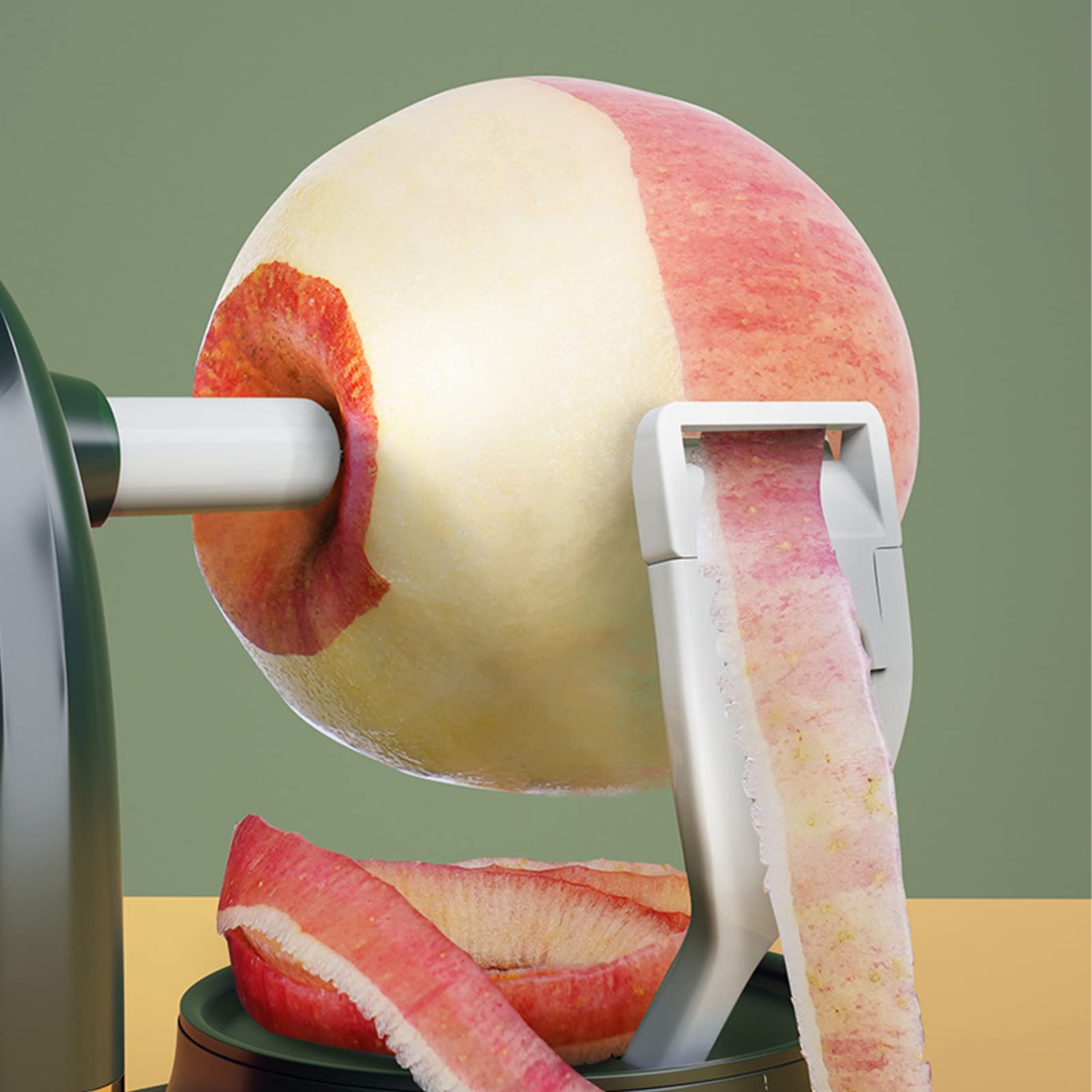 Fruit Apple Vegetable Peeler Slicer Corer, Sturdy Base for Stability, Durable Stainless Steel Blades for Apples, Pears, and More Versatile Kitchen Tool for Fruits and Potatoes