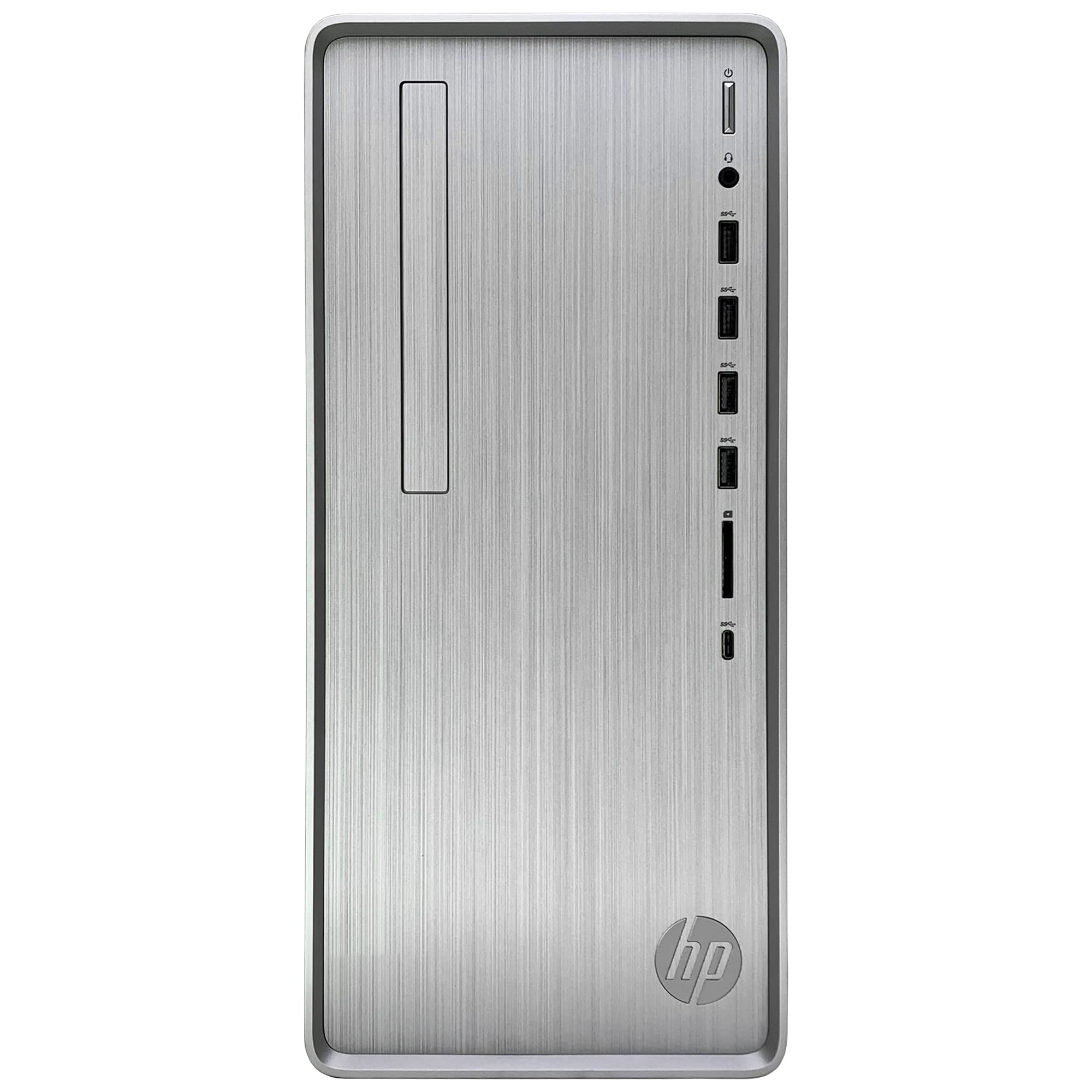 HP Pavilion TP01 Tower Desktop Computer - AMD Ryzen 3 5300G 4-Core up to 4.20 GHz Processor, 8GB DDR4 RAM, 512GB NVMe SSD + 1TB HDD, AMD Radeon Graphics, No Optical Drive, Windows 11 Pro