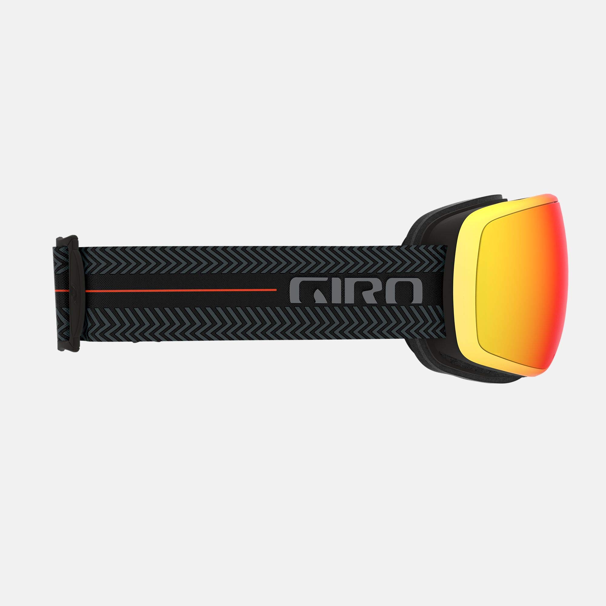 Giro Article Asian Fit Ski Goggles - Snowboard Goggles for Men - Black Wordmark Strap with Vivid Royal/Vivid Infrared Lenses