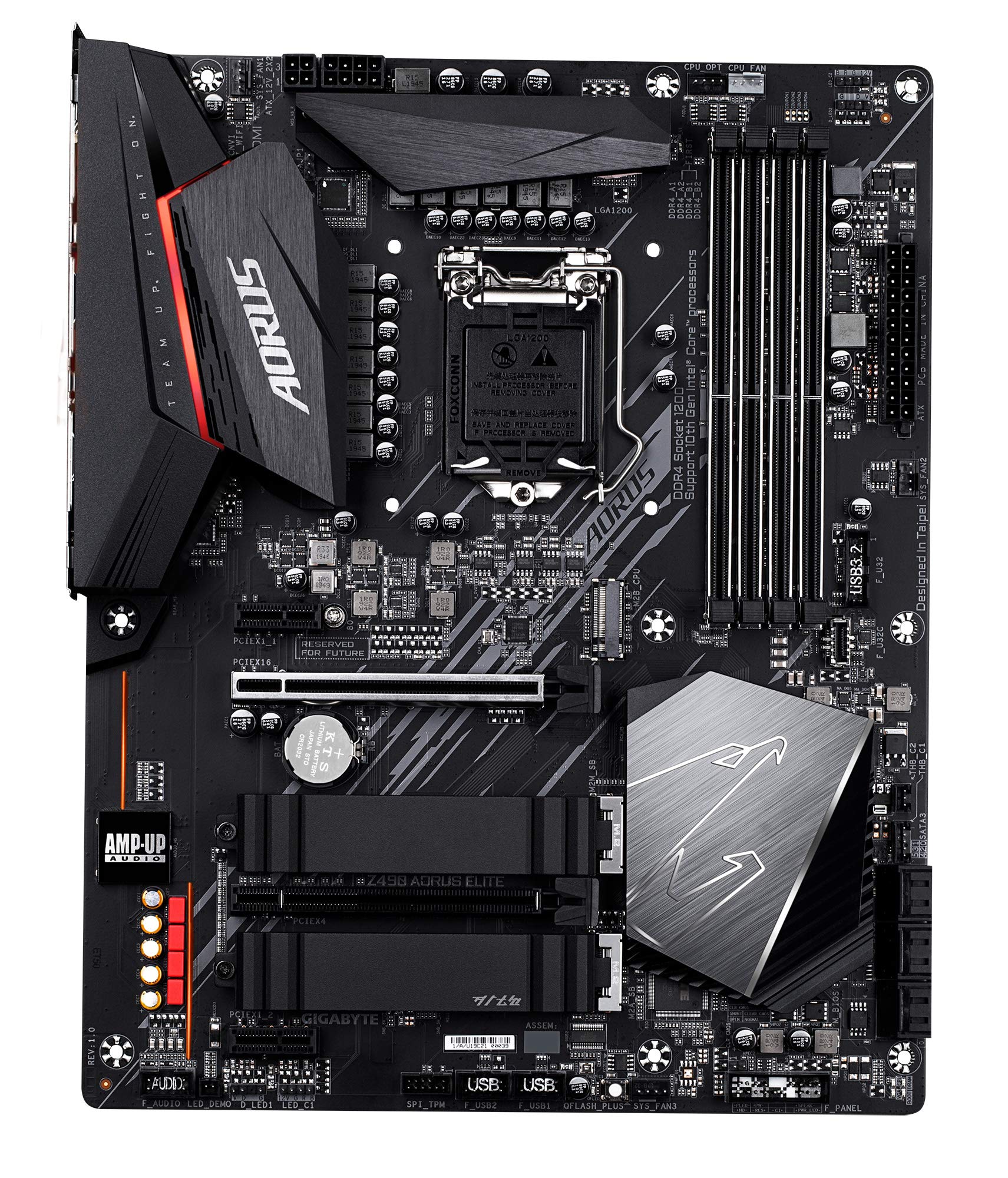 GIGABYTE Z490 AORUS Elite (Intel LGA1200/Z490/ATX/2xM.2/Realtek ALC1200/SATA 6Gb/s/USB 3.2 Gen 2/2.5 GbE LAN/RGB Fusion/Gaming Motherboard)