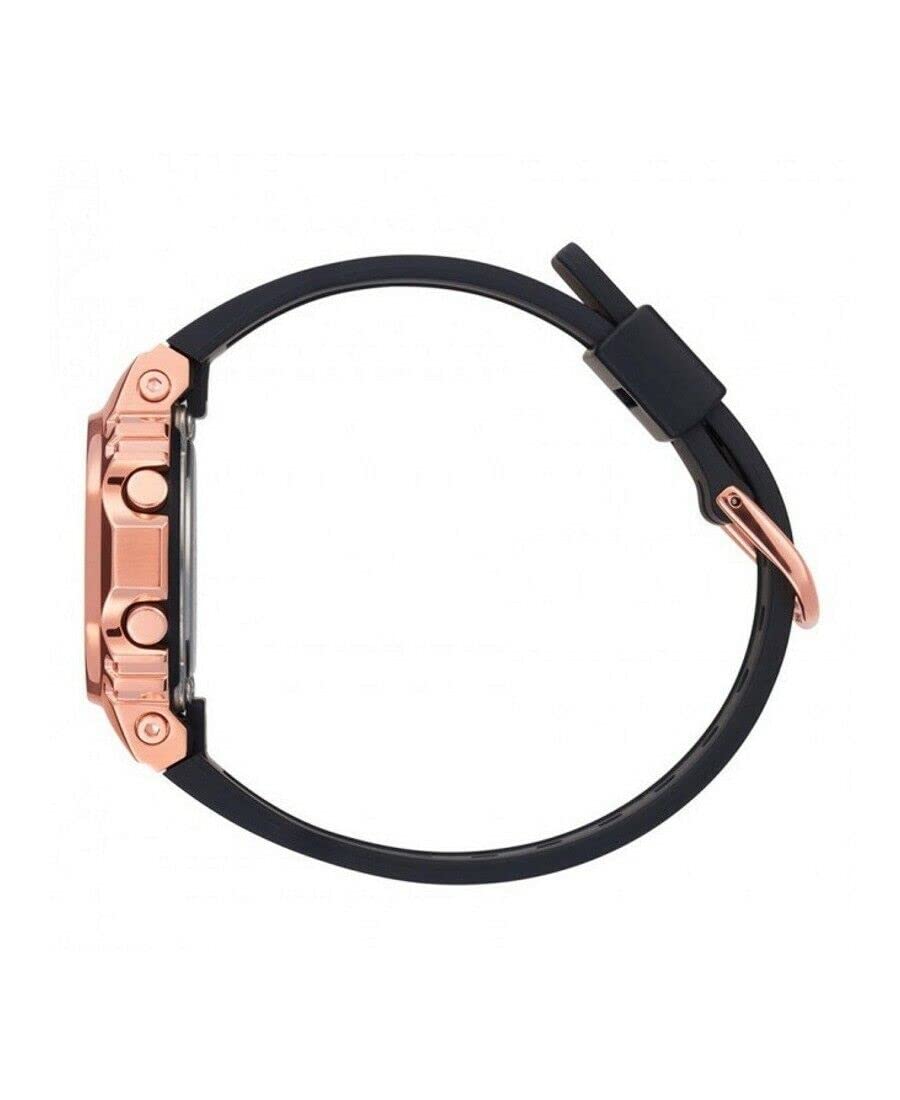 G-Shock Ladies' Casio Digital Rose Gold-Tone and Black Resin Strap Watch GMS5600PG-1