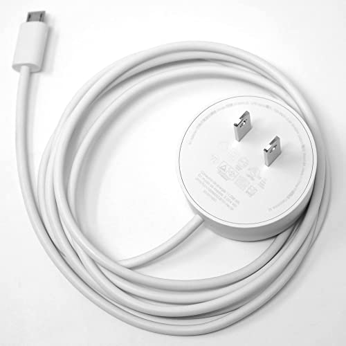 Google Home Mini Power Cord, Replacement Original Google AC Charger Adapter Power Supply G1009 Micro-USB - Bulk Packaging - White