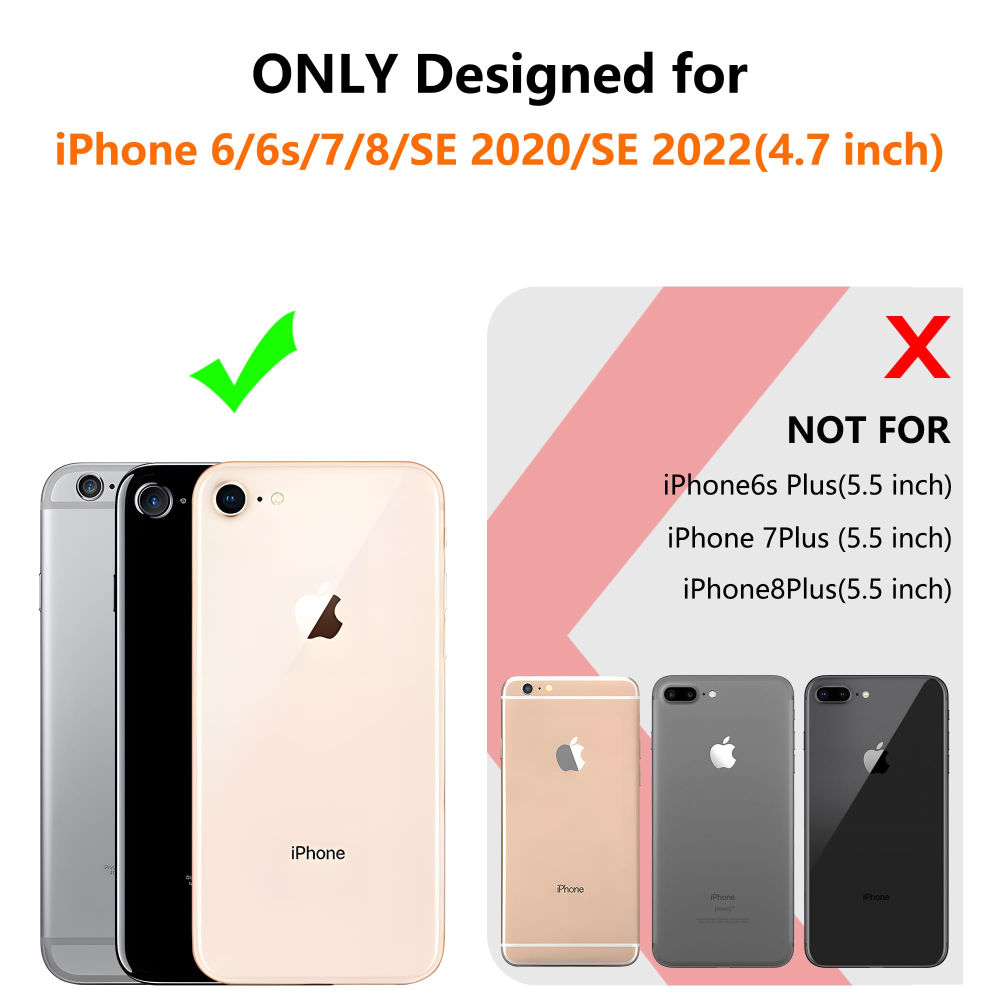 Gritup iPhone SE 2020 Case, iPhone 6/6S/7/8 Case with HD Screen Protector for Girls Women, Cute Clear Gradient Glitter Liquid TPU Slim Phone Case for Apple iPhone SE 2020/6/6S/7/8 Pink/Teal