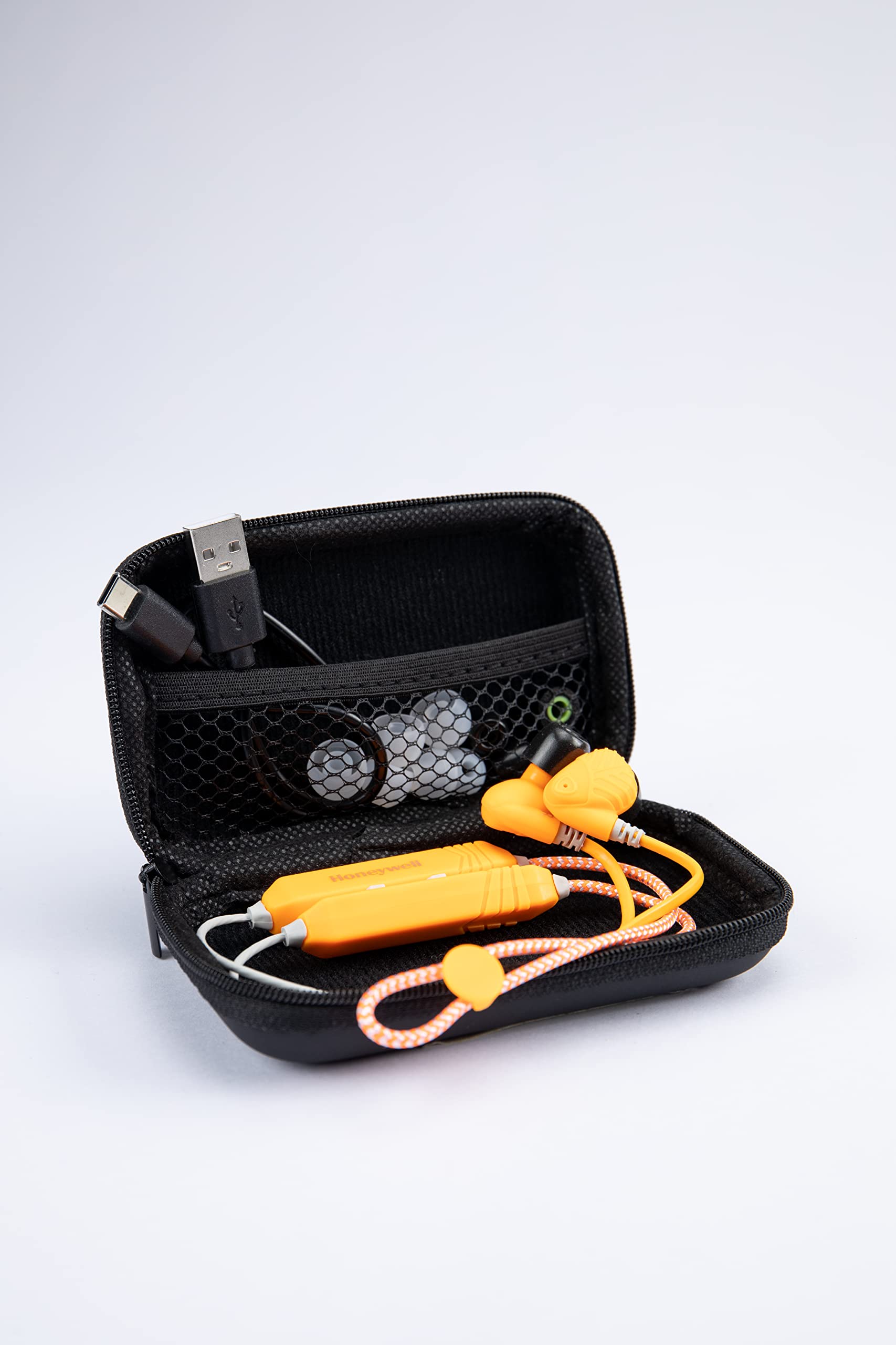 Honeywell Impact In-Ear Pro Bluetooth Electronic Earbuds, Neon Orange (1030954)