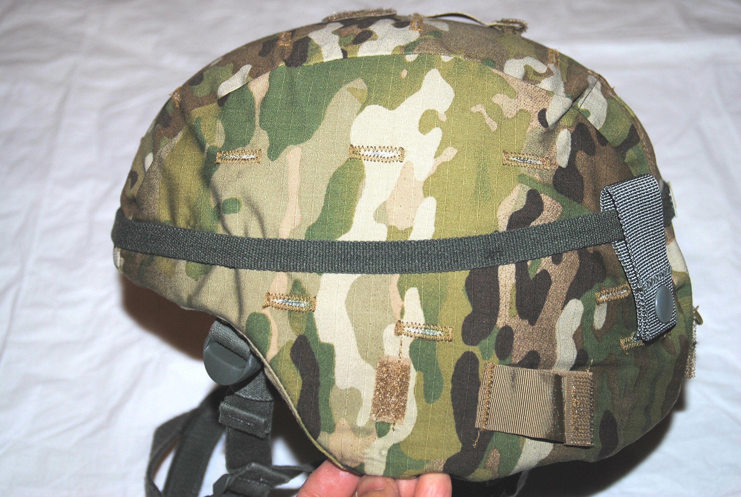 Genuine Usgi Ach Mich Msa Sds Helmet With Multicam Cover - Medium