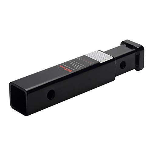 HITOWMFG Trailer Hitch Reducer 2" to 1-1/4" Hitch Adaptor, 3,500 lbs, 7-in Extension