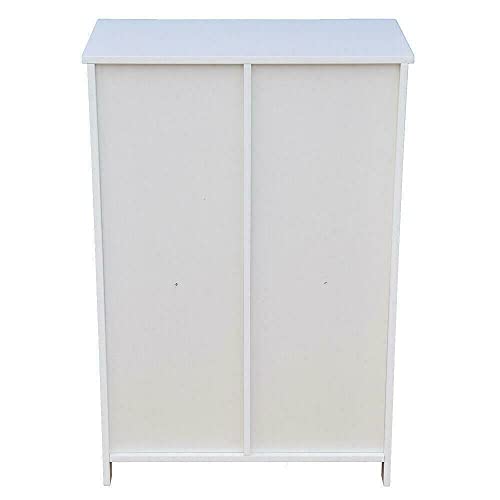 MAXCBD Nightstand Bedside Table Drawer Cabinet 4 Drawer Single Door Bathroom Dresser Shelf Cabinet Storage Furniture White Bathroom Storage Cabinet Storage Tower Dresser