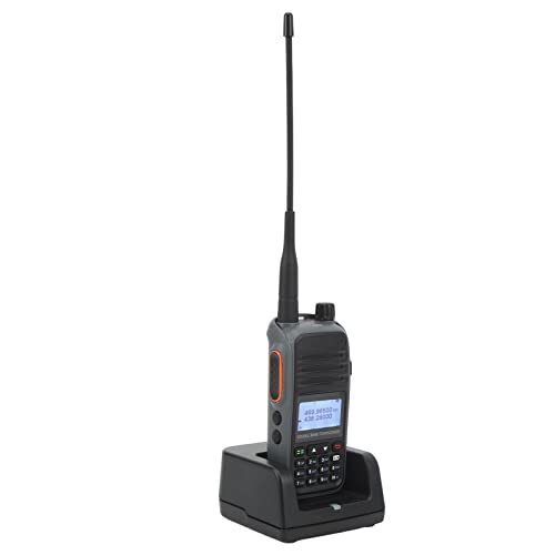 Handheld Transceiver, IP54 Waterproof Clear Dual Band Two Way Radio for Shopping Malls US Plug