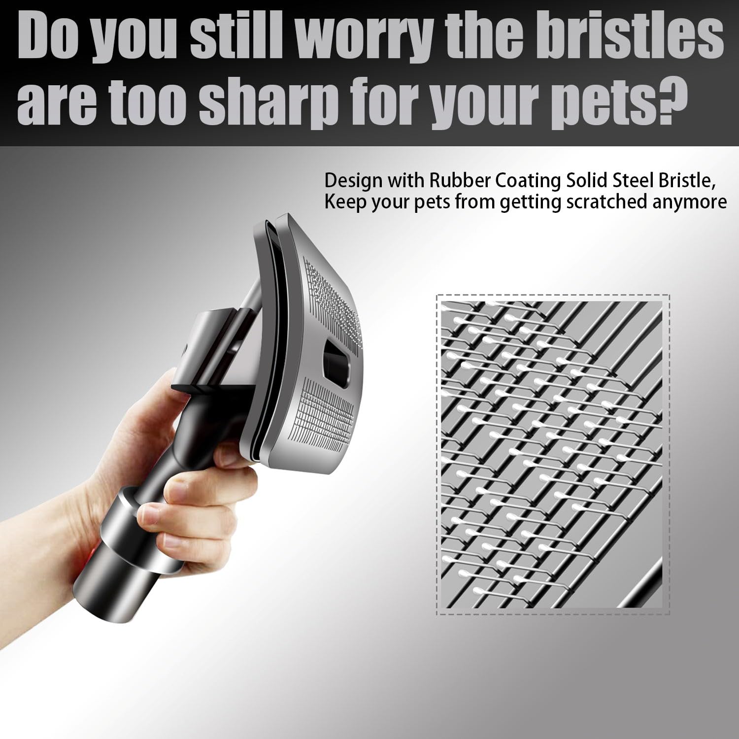 Groom Tool Attachments Brush & Extension Vacuum Hose with Trigger Lock,Pet Grooming Vacuum Brush Compatible with Dys.on V15 V12 V11 V10 V8 V7 Vacuum-3Pcs