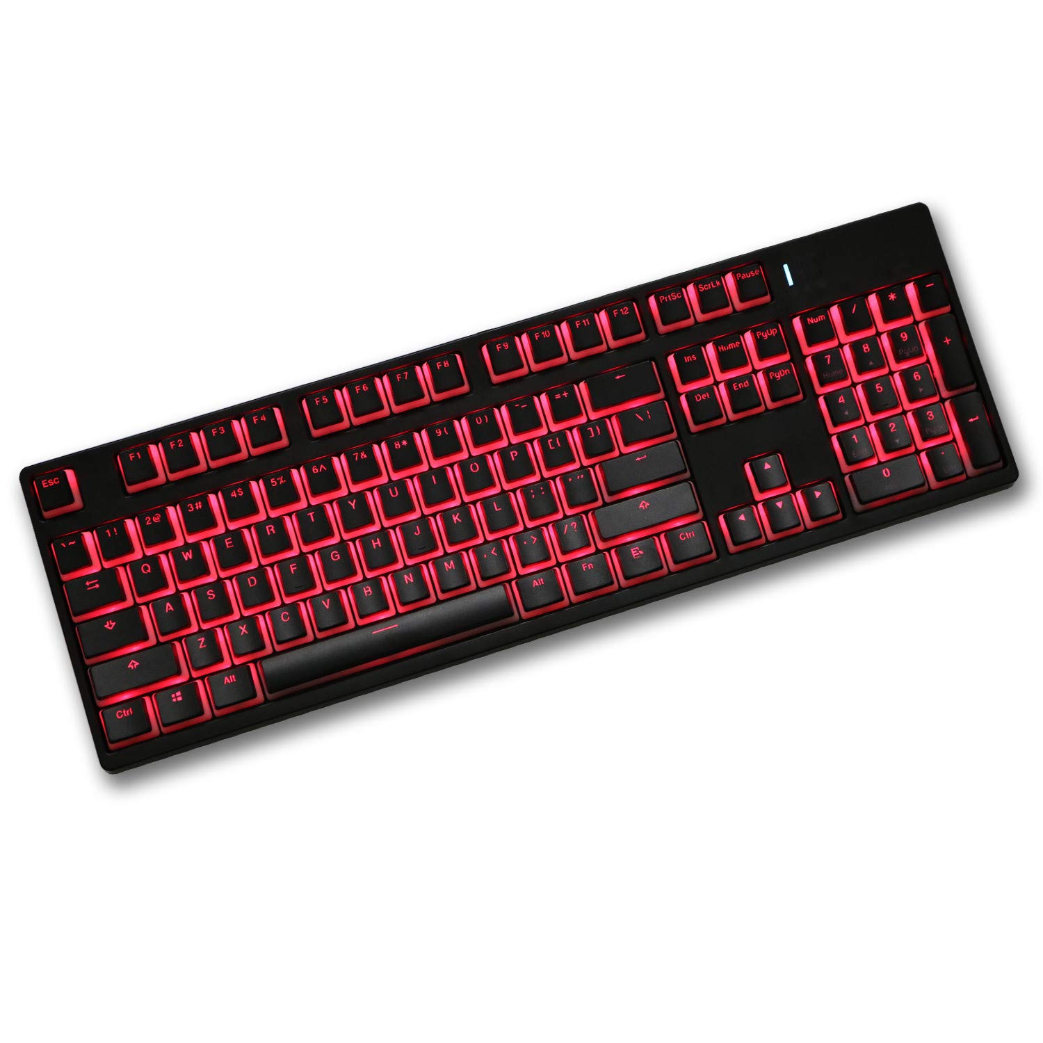 Happy Balls PBT Keycaps Backlit Doubleshot Keycap Set OEM Profile Cherry MX Key Caps for 104/87/60%/108 MX Switches Mechanical Keyboard(Black Pudding Combo)