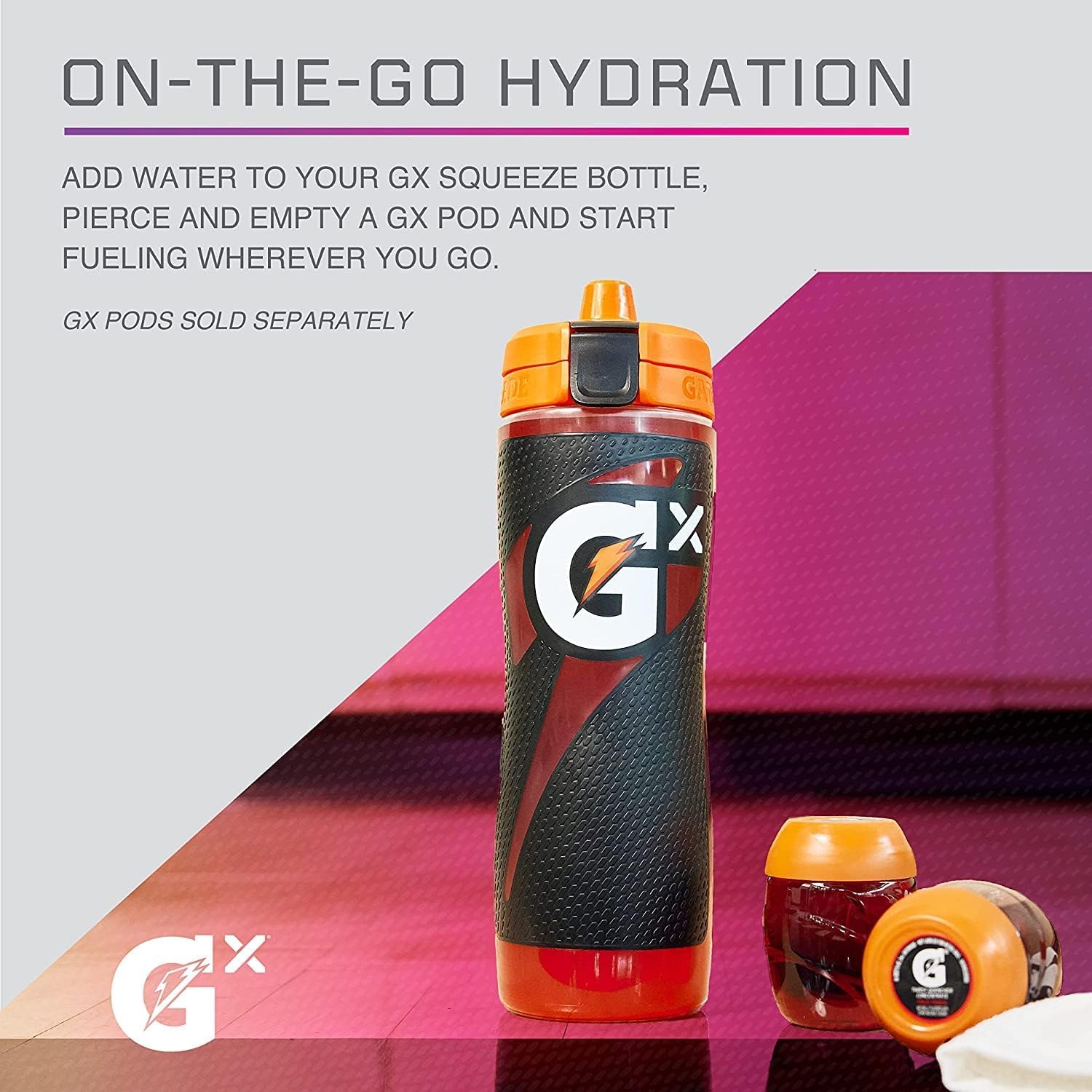 Gatorade Gx Kit, Marble Orange Pastel, 30 Oz