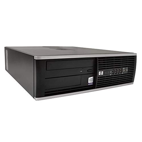 HP Elite Desktop Computer, Intel Core i5 3.2 GHz, 8 GB RAM, 500 GB HDD, Keyboard & Mouse, Wi-Fi, Dual 19 LCD Monitors (Brands Vary), DVD-ROM, Windows 10 (Renewed)