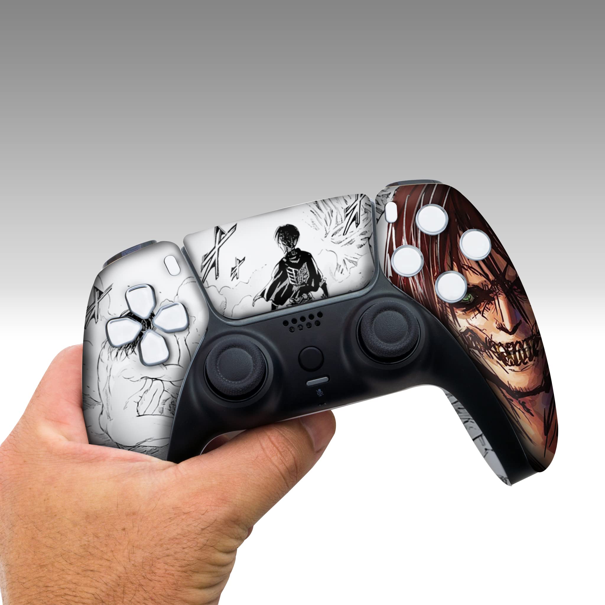 Haikyuu Hinata Custom PS-5 Controller Wireless compatible with Play-Station 5 Console by BCB Controllers | Proudly Customized in USA with Permanent HYDRO-DIP Printing (NOT JUST A SKIN)