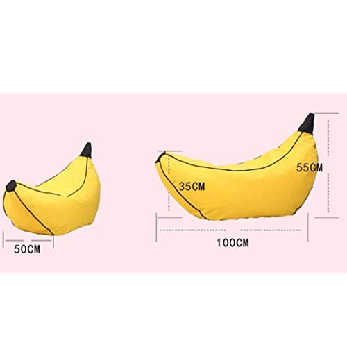 HEWEI Banana Lazy Sofa, Floor Chair Adjustable Gaming Chair Folding Sofa for Home Office Toddler Beanbag Lazy Sofa