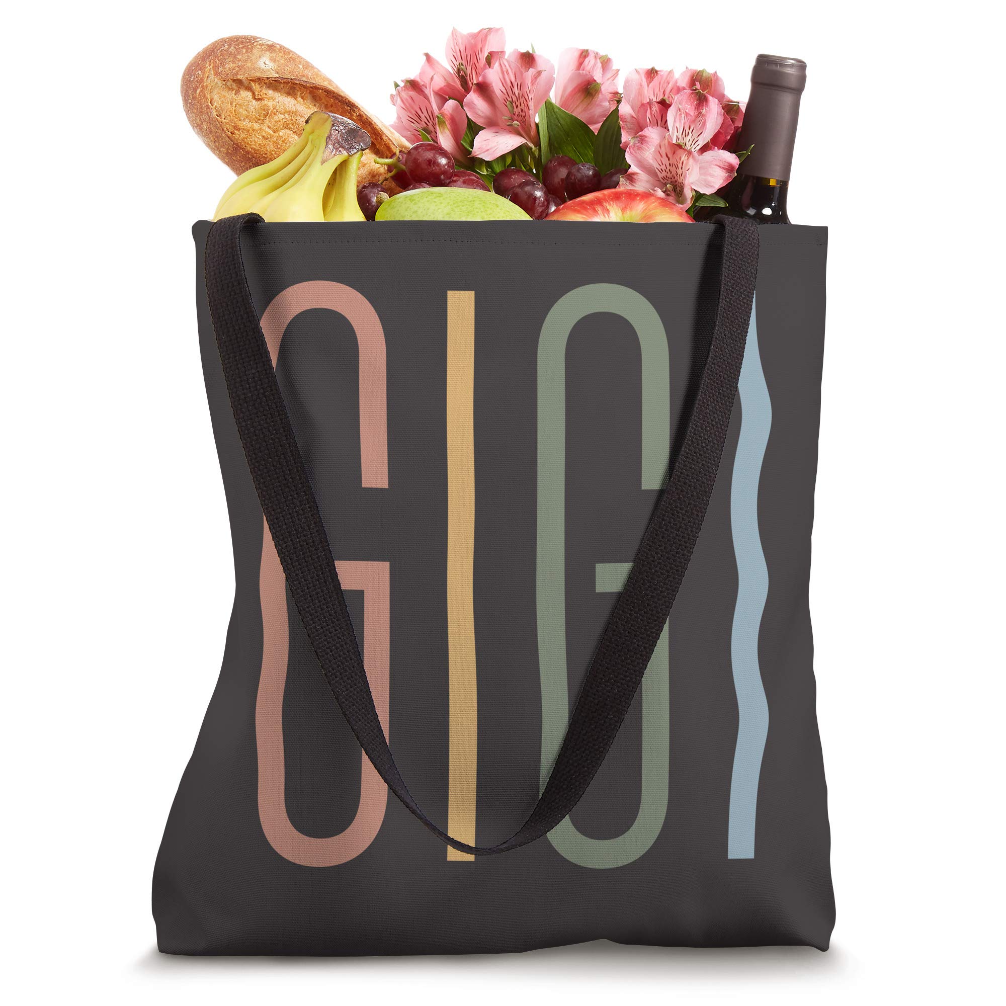GIGI - Boho Muted Earth Tones Tote Bag