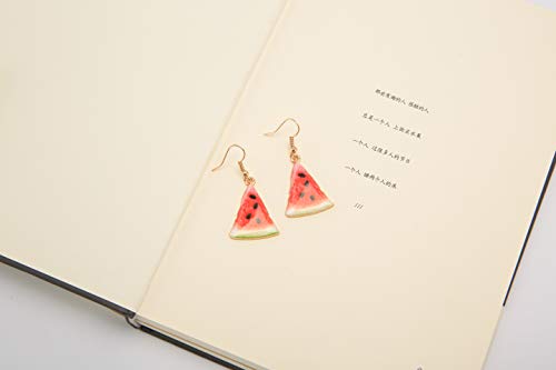Fun Assorted Fruit Earrings for Women,Kiwi Earrings,Watermelon Earrings,Lemon Earrings,Orange Slice Earrings,Citrus Earrings,Fun Weird Fruit Shaped Dangle Earrings for Girls