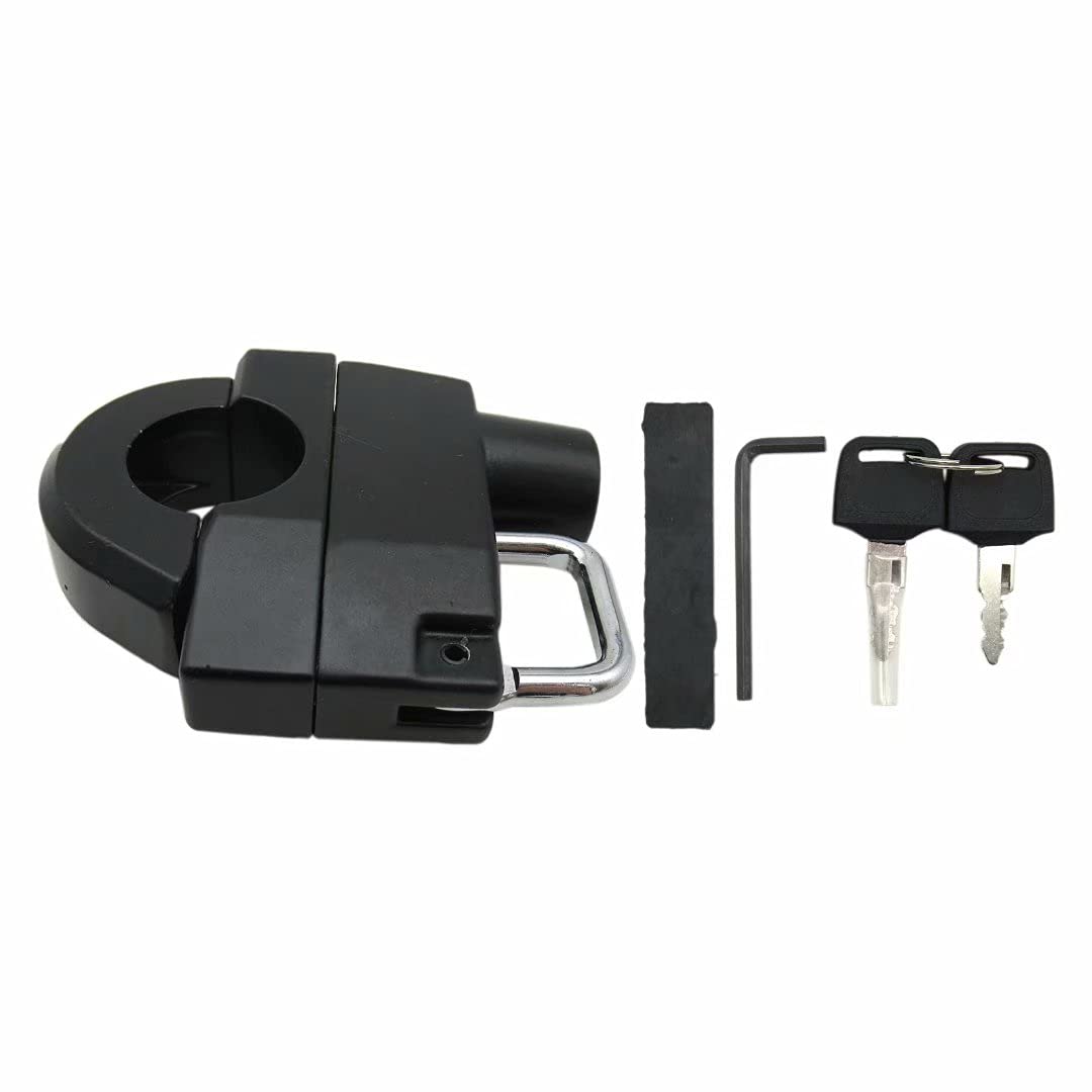 Gxcdizx Universal Motorcycle Helmet Lock for 25mm Engine Crankcase Crash Bar Motorbike