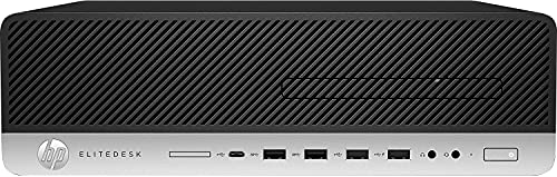 HP EliteDesk 800 G3 SFF Desktop Intel i7-6700 UP to 4.00GHz 32GB DDR4 New 1TB NVMe M.2 SSD Built in WiFi BT Dual Monitor Wireless Keyboard & Mouse Support Win10 Pro (Renewed)