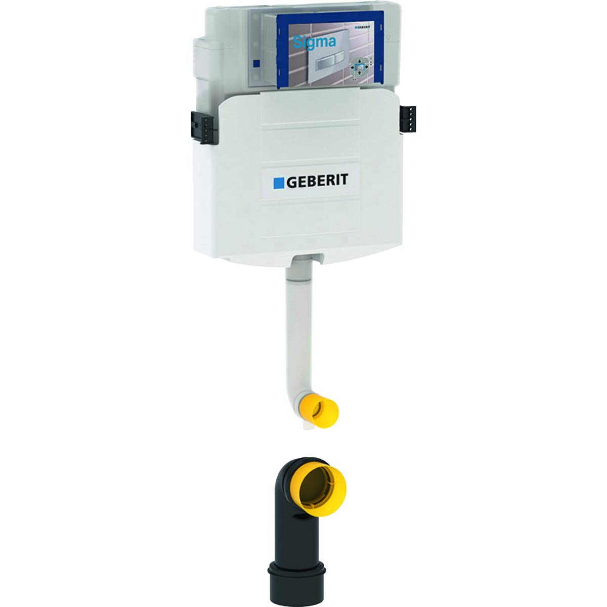 Geberit Sigma 109302005 Flush-Mounted Cistern 12 cm 1 Dual Flow/Flush-Stop Flush for Front Actuation/Flush Arc Plucked