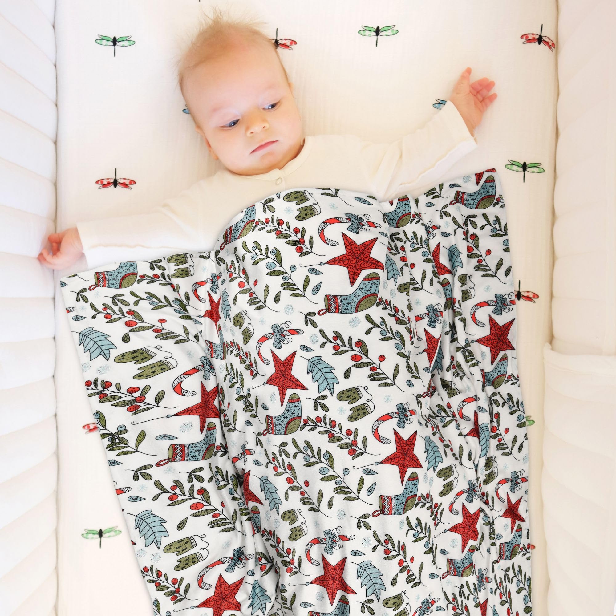 Giggle Angel Halloween Baby Plush Minky Blanket Double Layer with Dotted Backing for Baby Girl or Baby Boy (Halloween 1)