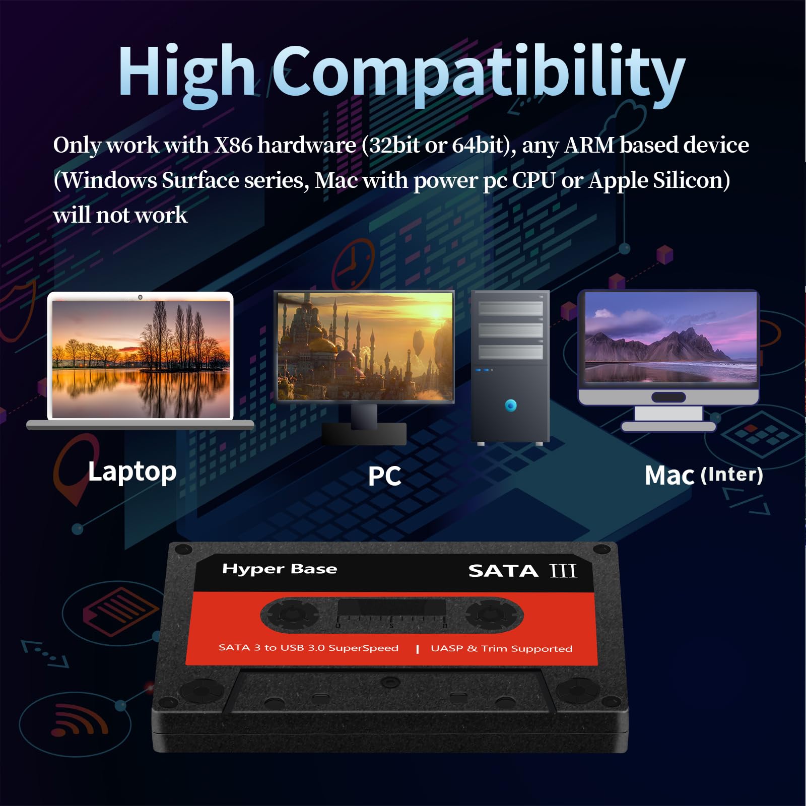 JFamiglia 2TB External Hard Drive Game Consoles Built-in 52,247 Retro Games, Video Game Console Game Drive for Windows PC/Mac, HDD USB 3.0, 84+ Emulator Console, No Duplicates