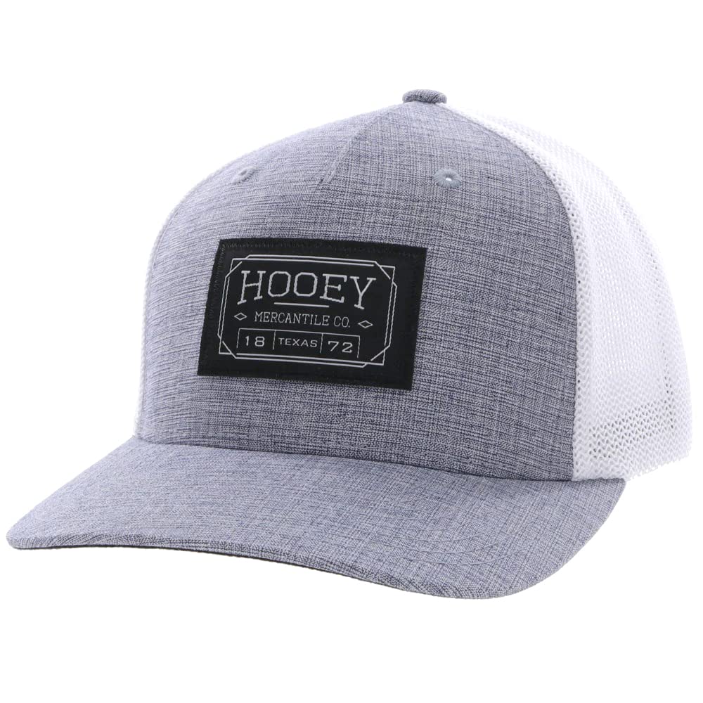 Hooey Men's Doc Logo Patch Mesh-Back Flex-Fit Ball Cap Blue L XL