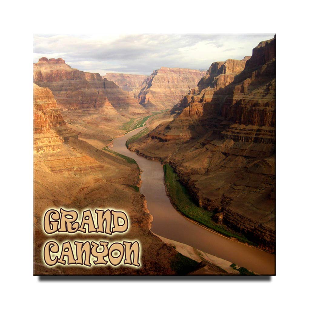 Grand Canyon National Park Square Fridge Magnet Arizona Travel Souvenir