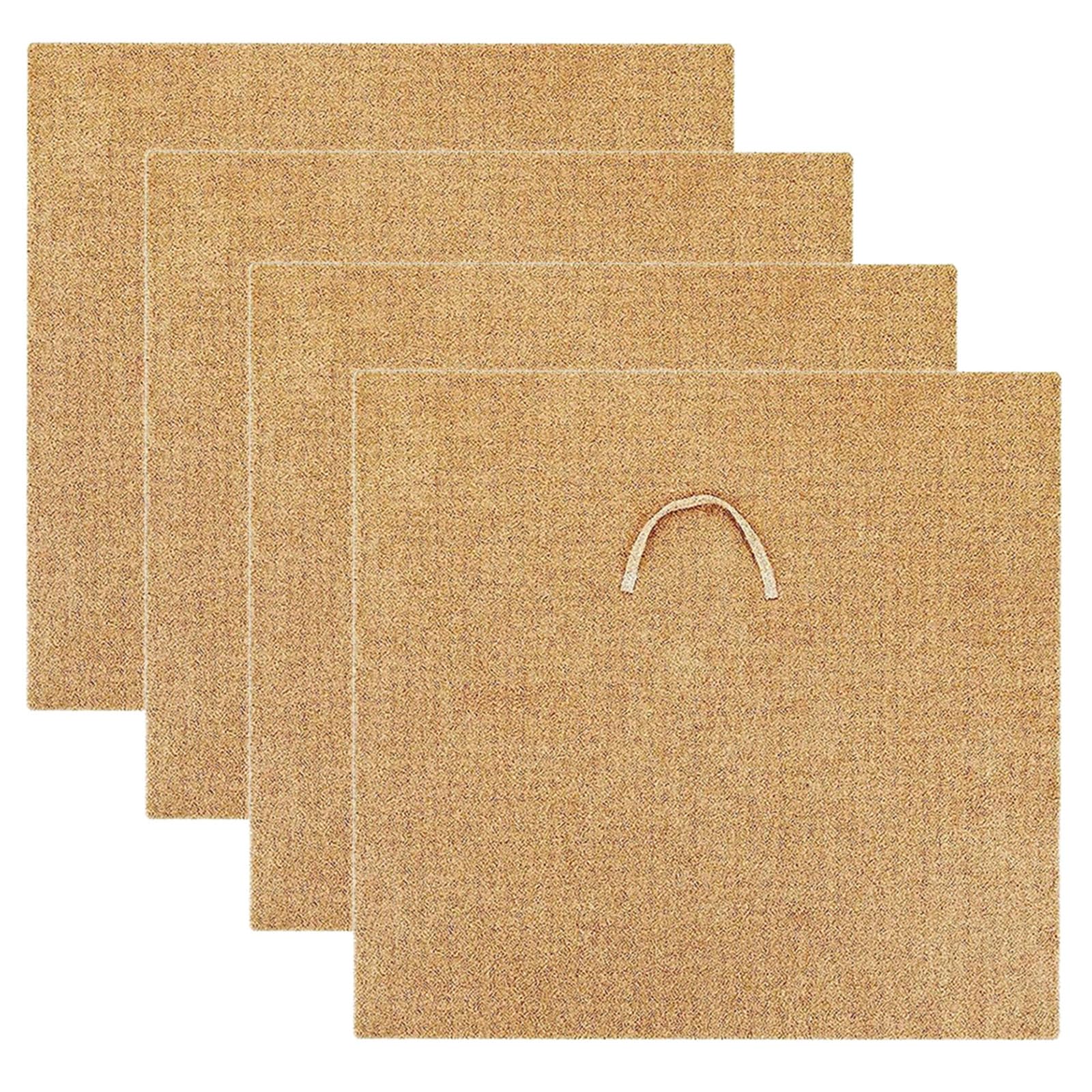 Worm Blanket for Composter, 4Pcs 23.62 * 23.62 inch Worm Blanket, Jute Fibre for Compost Bin Keeps The Worms Dark & Moist & Warm,Worms for Composting Worm Farm Kit