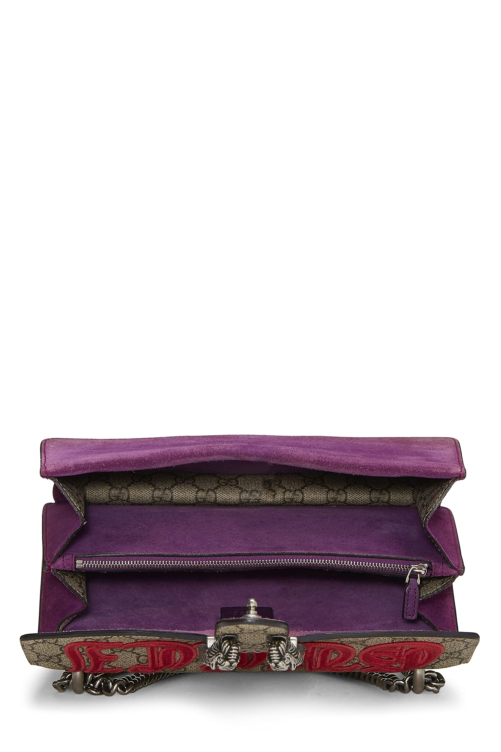 Gucci, Pre-Loved Original GG Supreme Canvas Dionysus Shoulder Bag Small, Purple