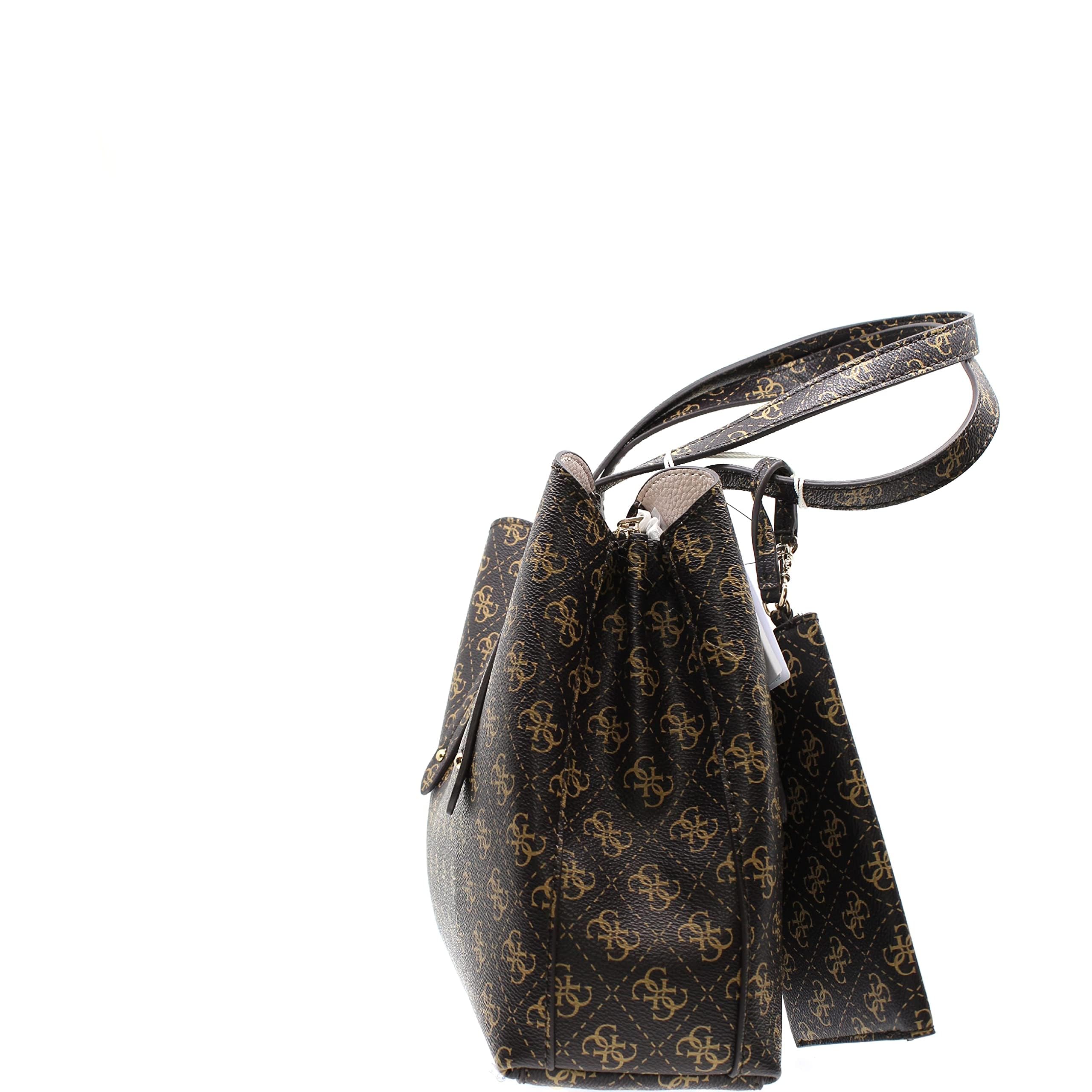GUESS Eco Brenton Girlfriend Satchel, Almond