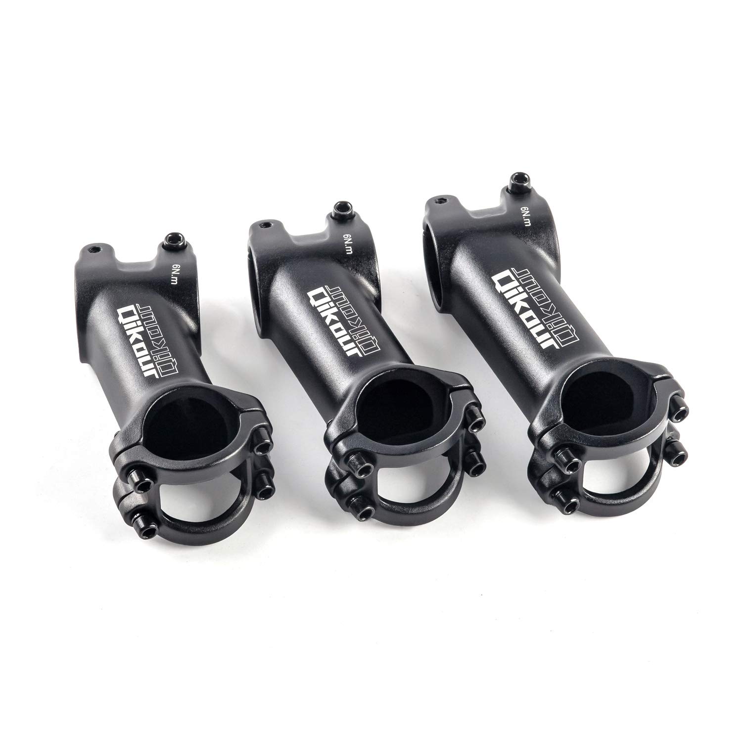 Glaray MTB Bicycle Stem 17 Degree Aluminum Alloy Mountain Bike Handlebar Stem,ø31.8mm, Black (110mm)