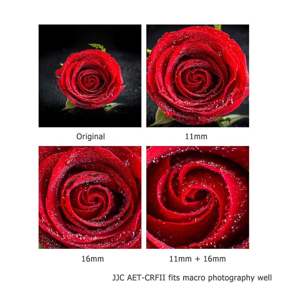 JJC RF Mount Auto Focus Macro Extension Tube Ring Set for Canon EOS R R3 R5 R6 Mark II R6 R7 R8 R10 R50 RP R100 Mirrorless Camera and Canon RF Mount Lenses, Great Tool for Macro Photography
