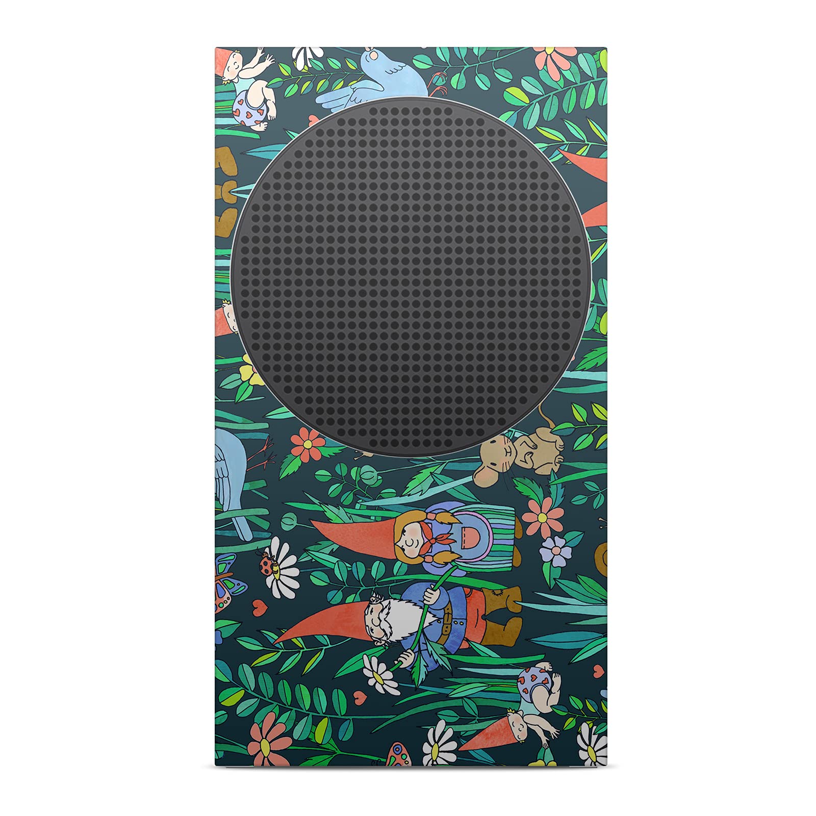 Head Case Designs Officially Licensed Micklyn Le Feuvre Gnome Family Love Art Mix Matte Vinyl Sticker Gaming Skin Case Cover Compatible with Xbox Series S Console and Controller Bundle