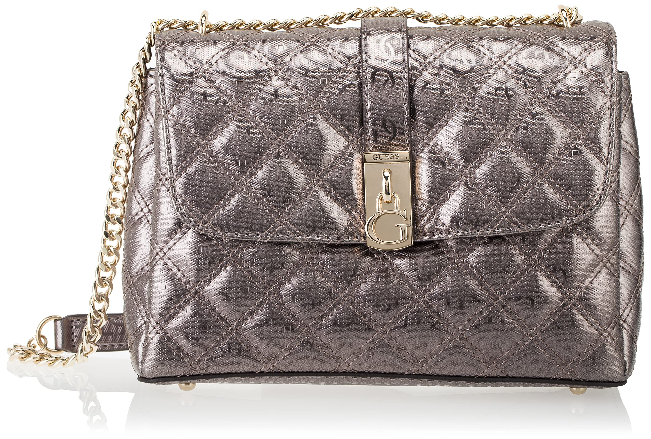 GUESS Gaia Convertible Crossbody Flap, Plum